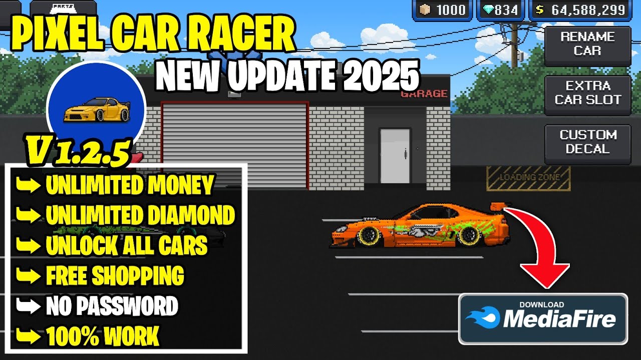 Pixel Car Racer Mod Apk v1.2.5 New Update 2025 - YouTube