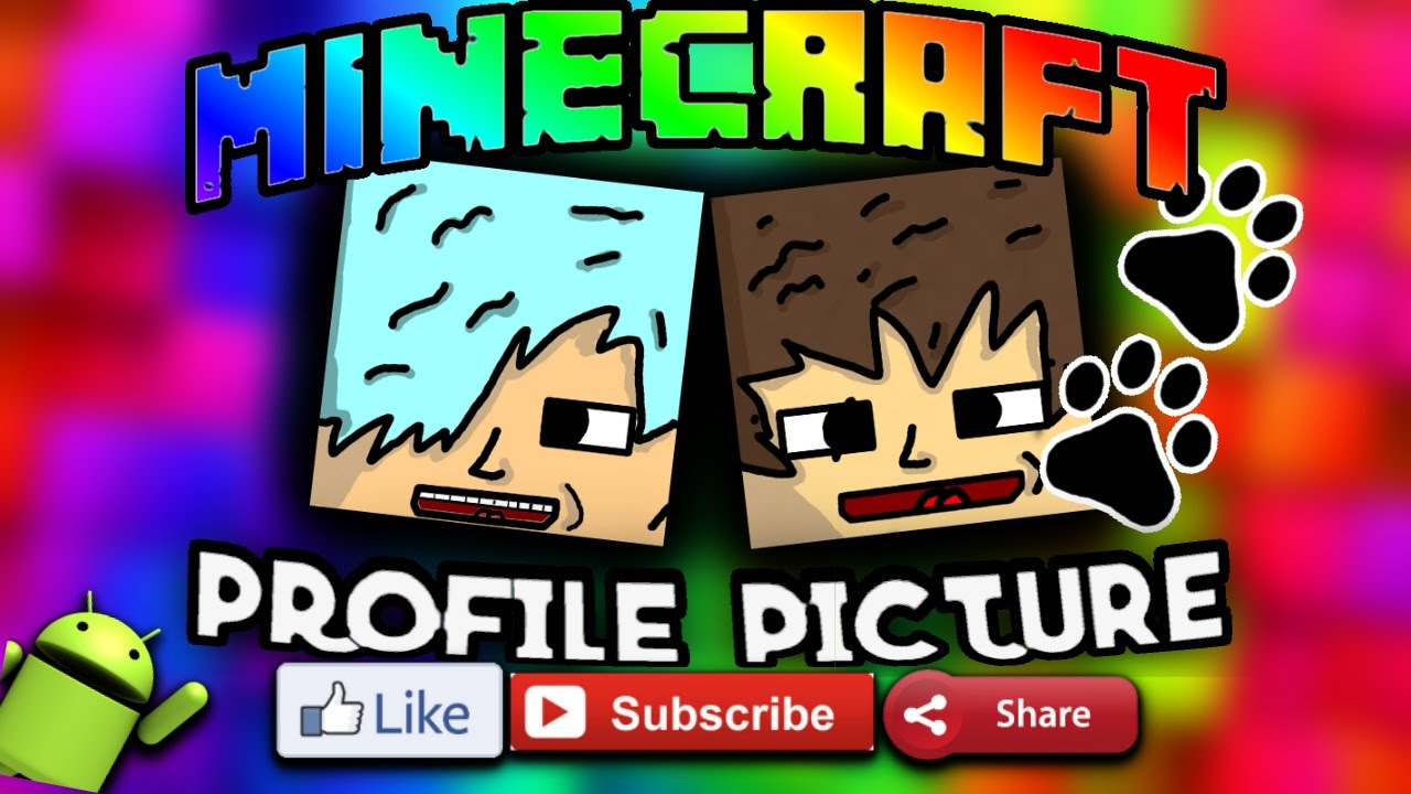 How To Make Minecraft Profile Picture For YouTube Channel Using Android ...