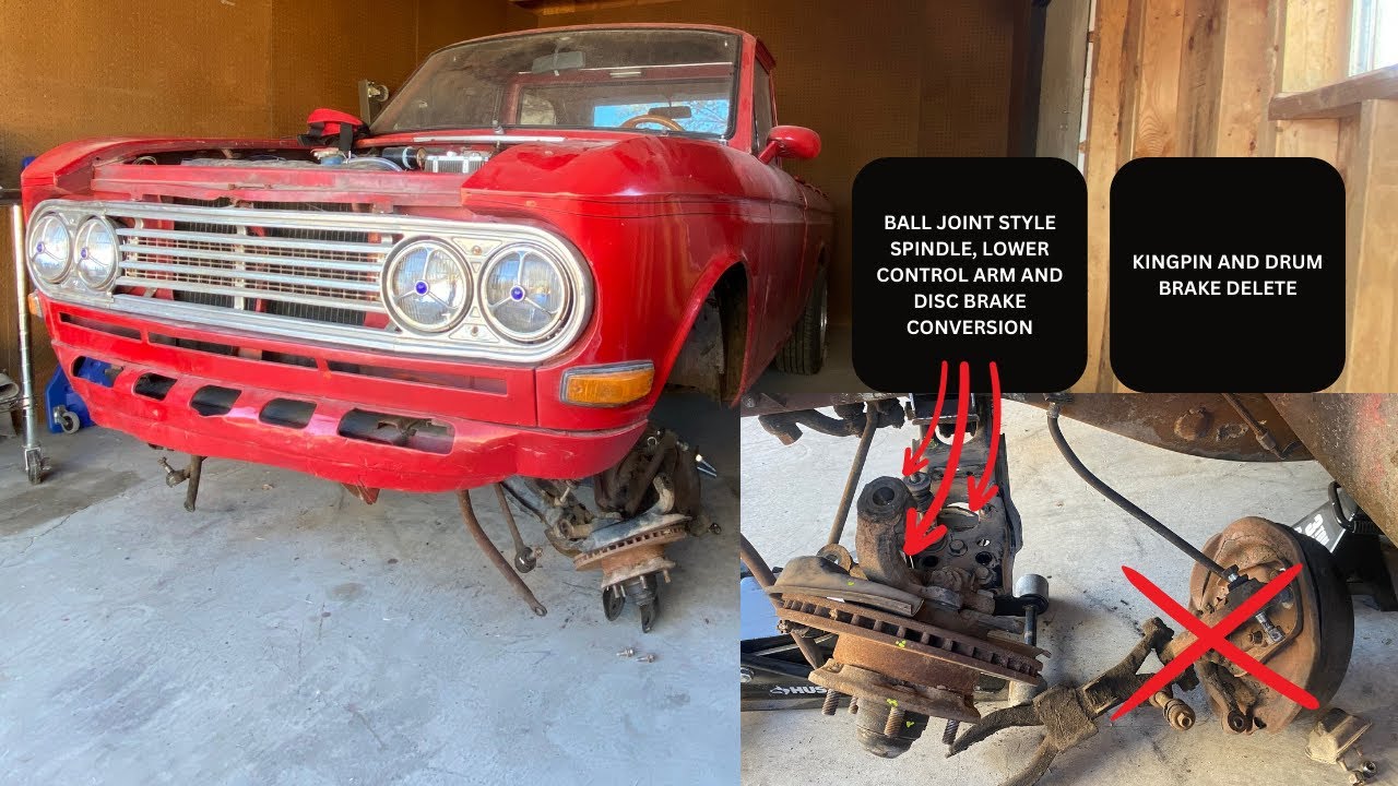 Datsun Front Suspension UPGRADE (PART 1) - Lower Control Arm with 5 Lug ...