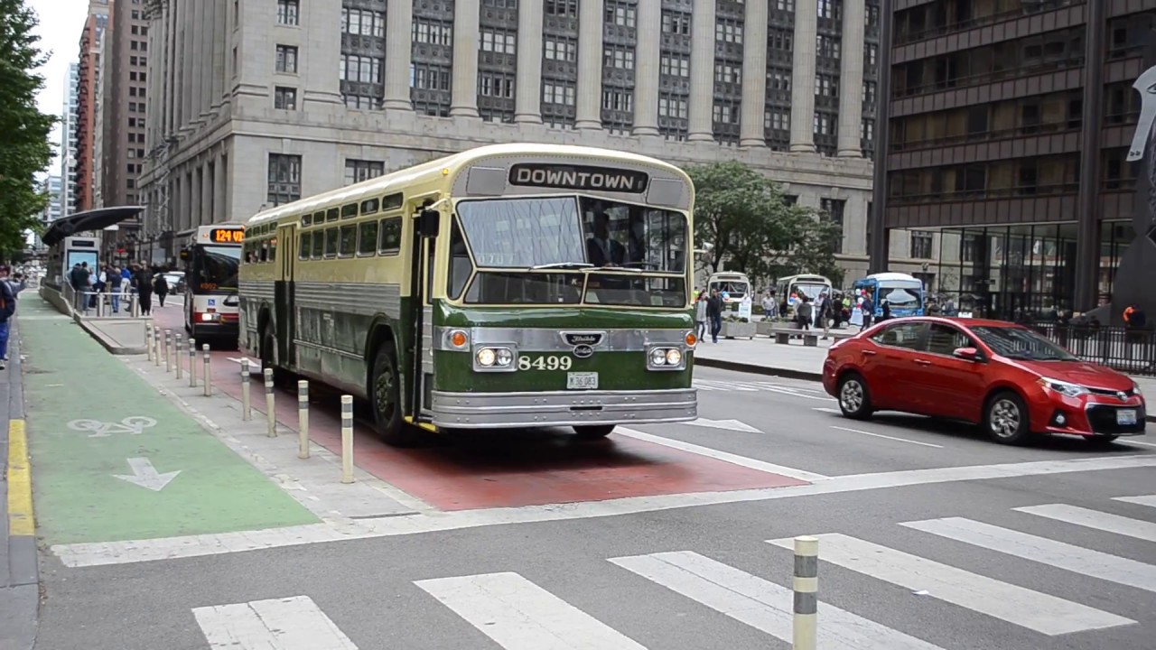 CTA: Flxible/Twin Coach #8499 @ Washington/Dearborn - YouTube
