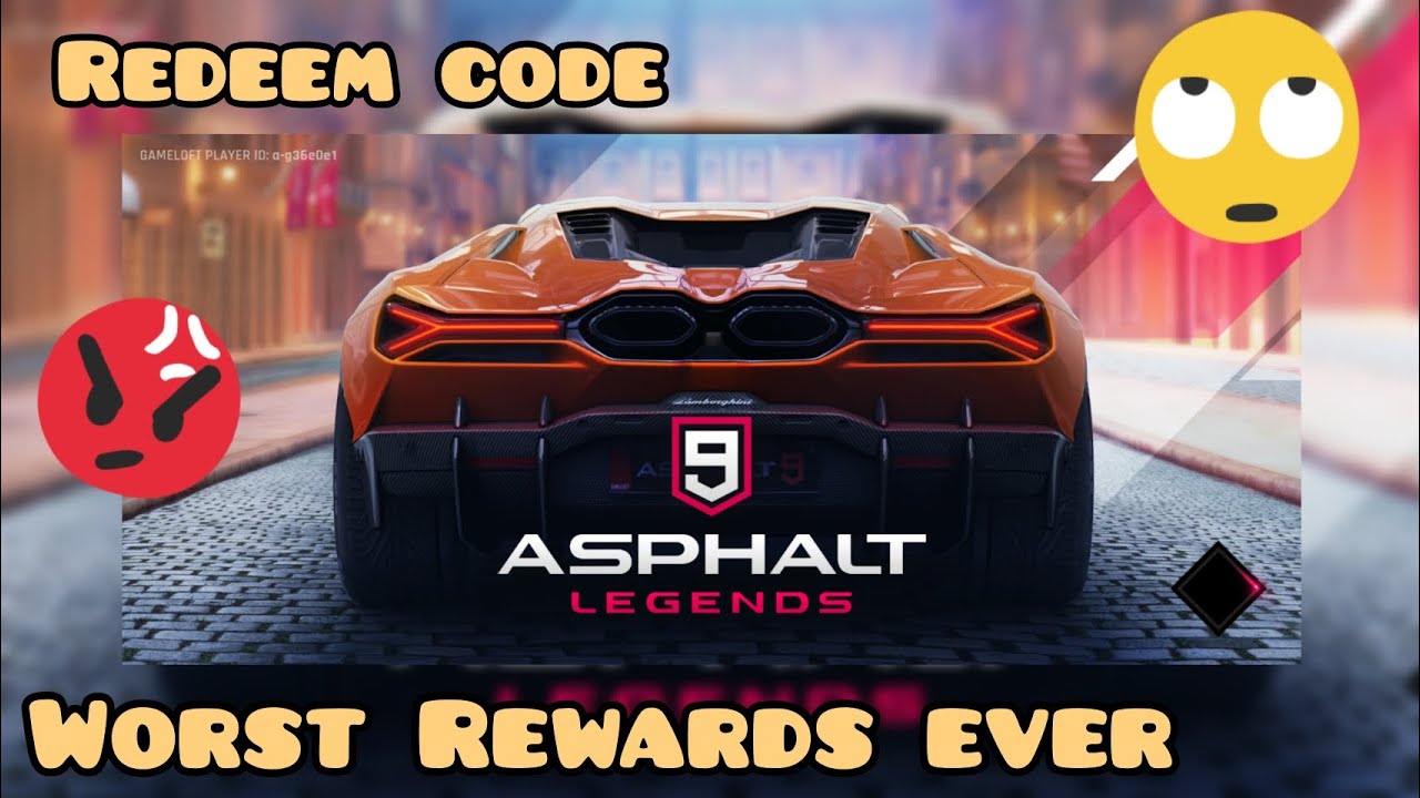 Asphalt 9 - New Redeem Code - Worst Reward Ever - YouTube