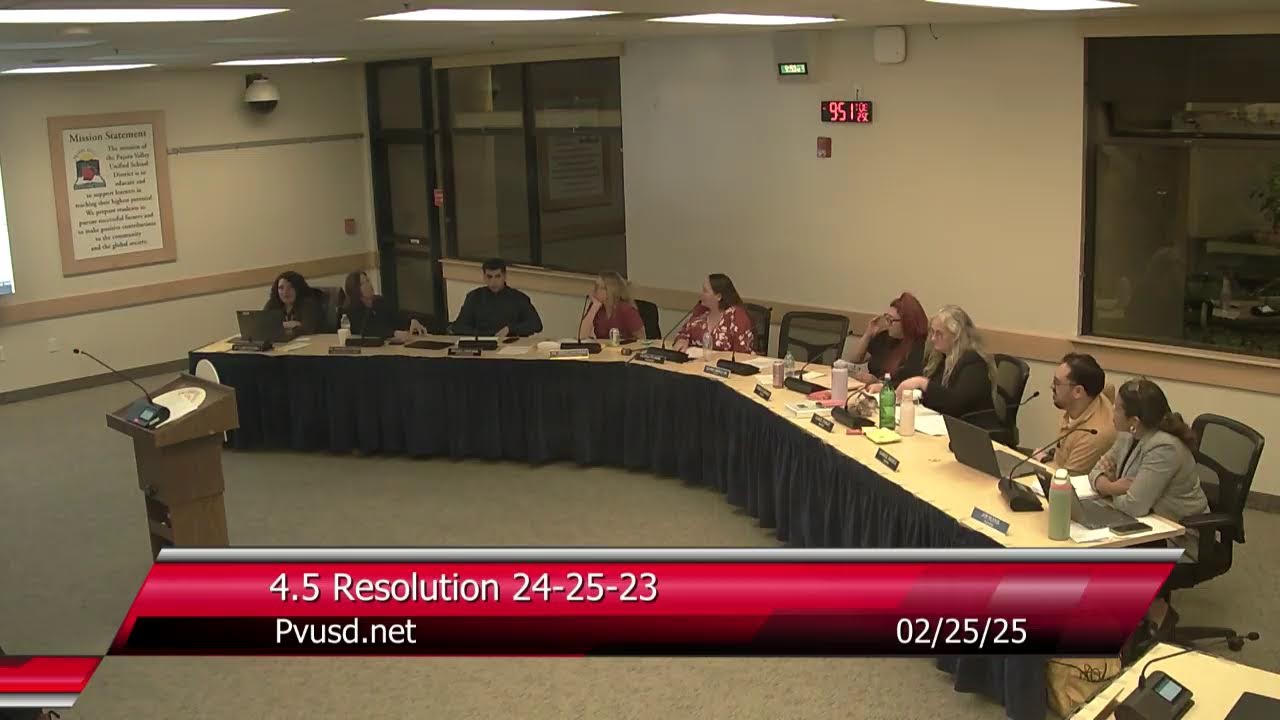 PVUSD Special Board Meeting 2/25/25 - YouTube