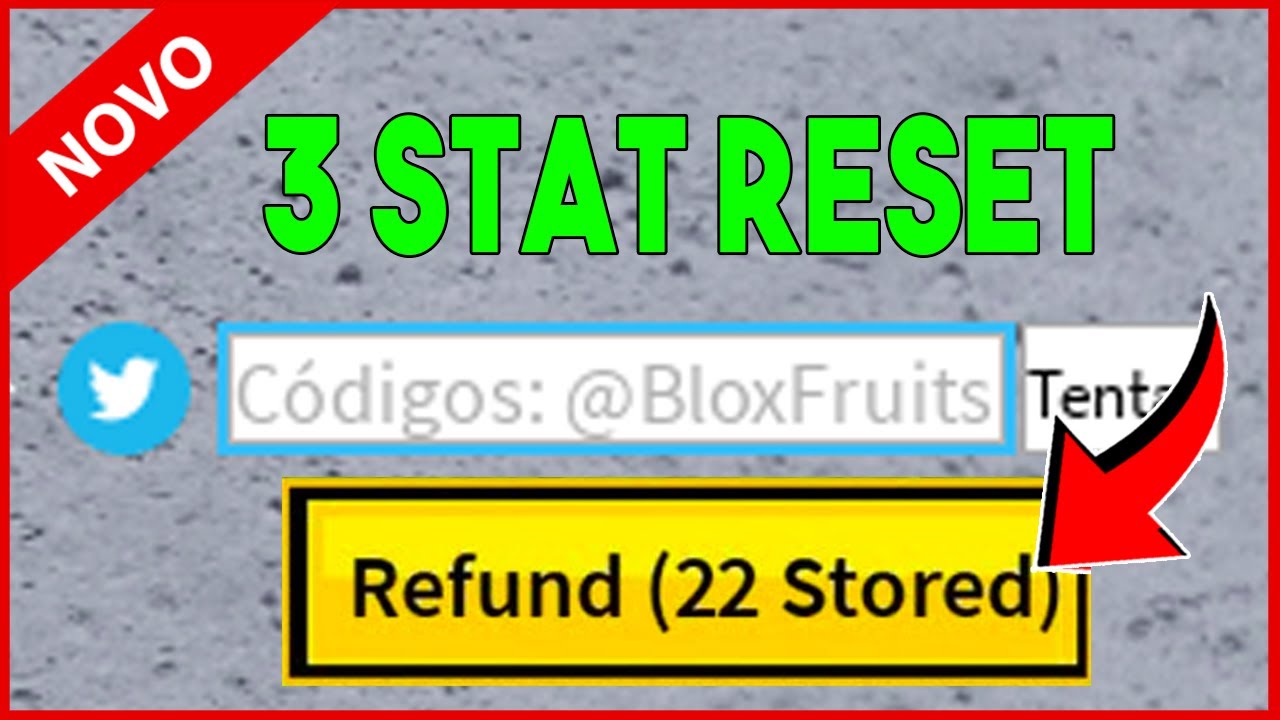 3 Novos Codigos De Status Reset No Blox Fruit CODE BLOX FRUIT YouTube
