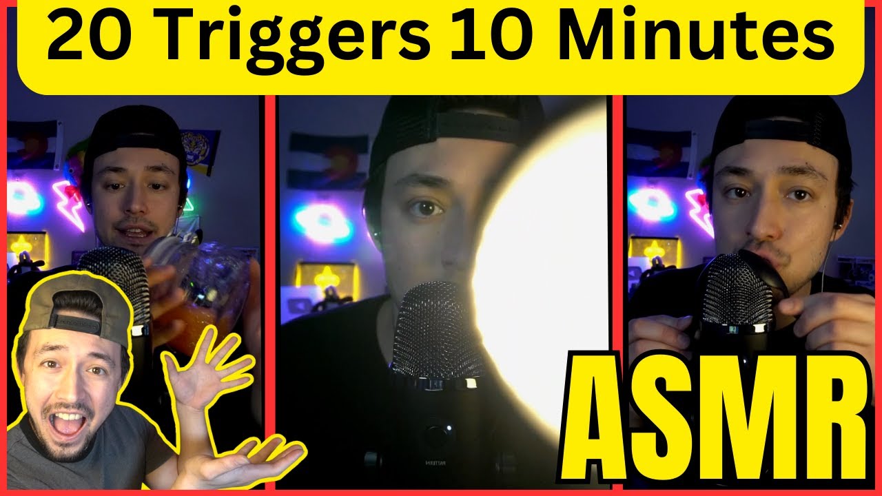 ASMR | 20 Yellow Triggers | Fast and Aggressive ASMR | 10 Minute ...