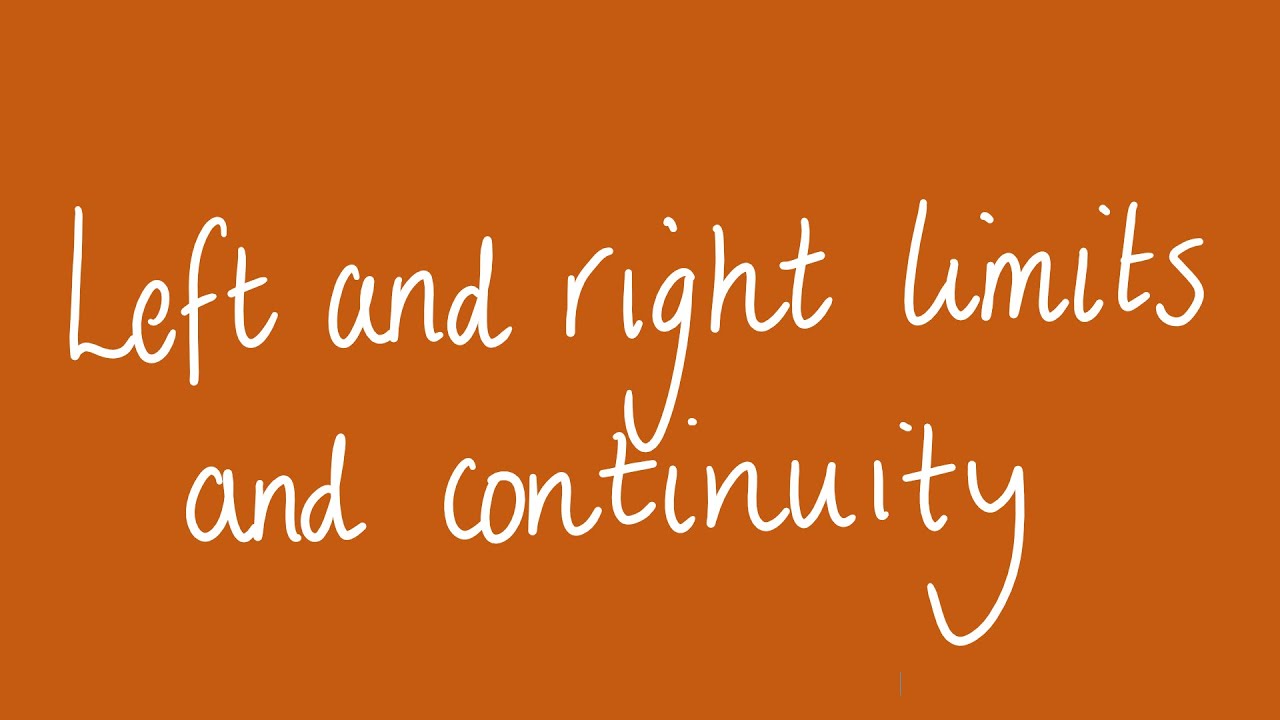 Left and right limits and continuity | Unit 1 and 2 VCE Maths Methods ...