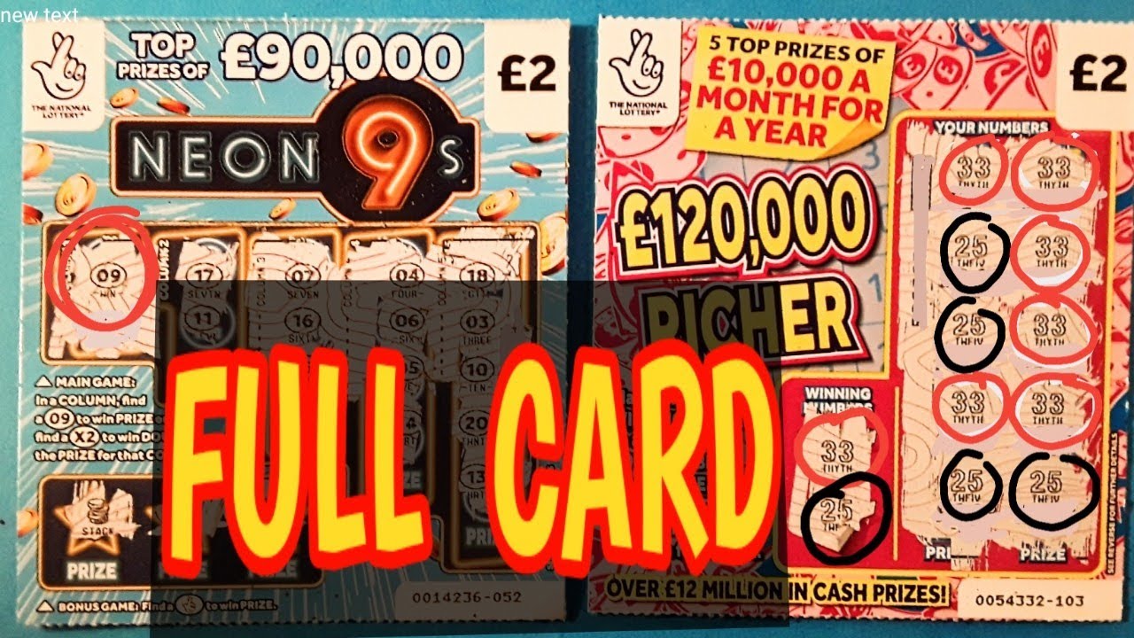 WOW!..""FULL CARD"".FANTASTIC..NEON 9s..£120,000 RICHER..HIDDEN ...