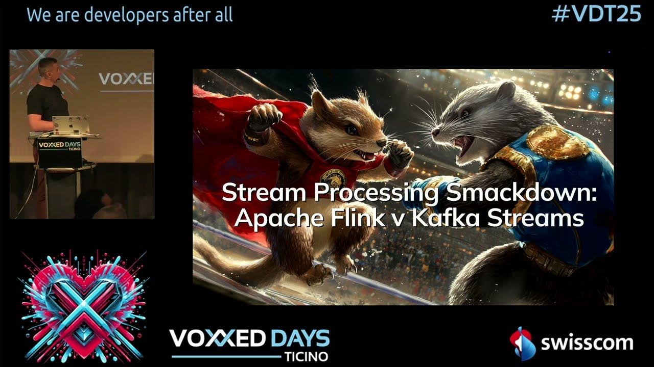 Stream Processing Smackdown: Kafka Streams vs. Apache Flink by Viktor Gamov - YouTube