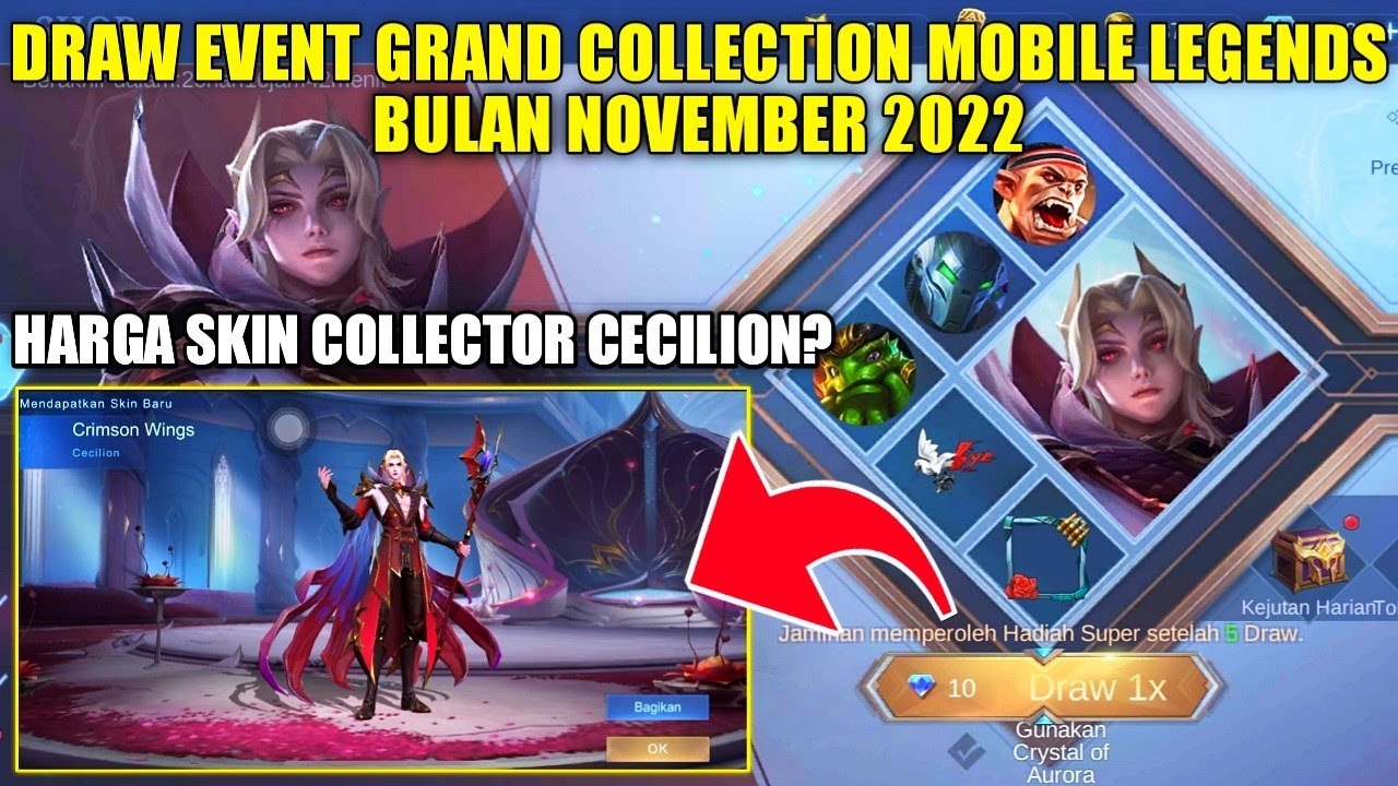 DRAW EVENT GRAND COLLECTION MLBB NOVEMBER 2022 | HARGA SKIN COLLECTOR ...