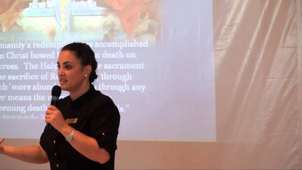 Angela Exner Speaking on The Suffering of Mary - YouTube