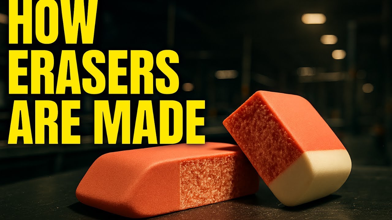 How Erasers Are Made Inside the Factory Manufacturing Process Explained ...
