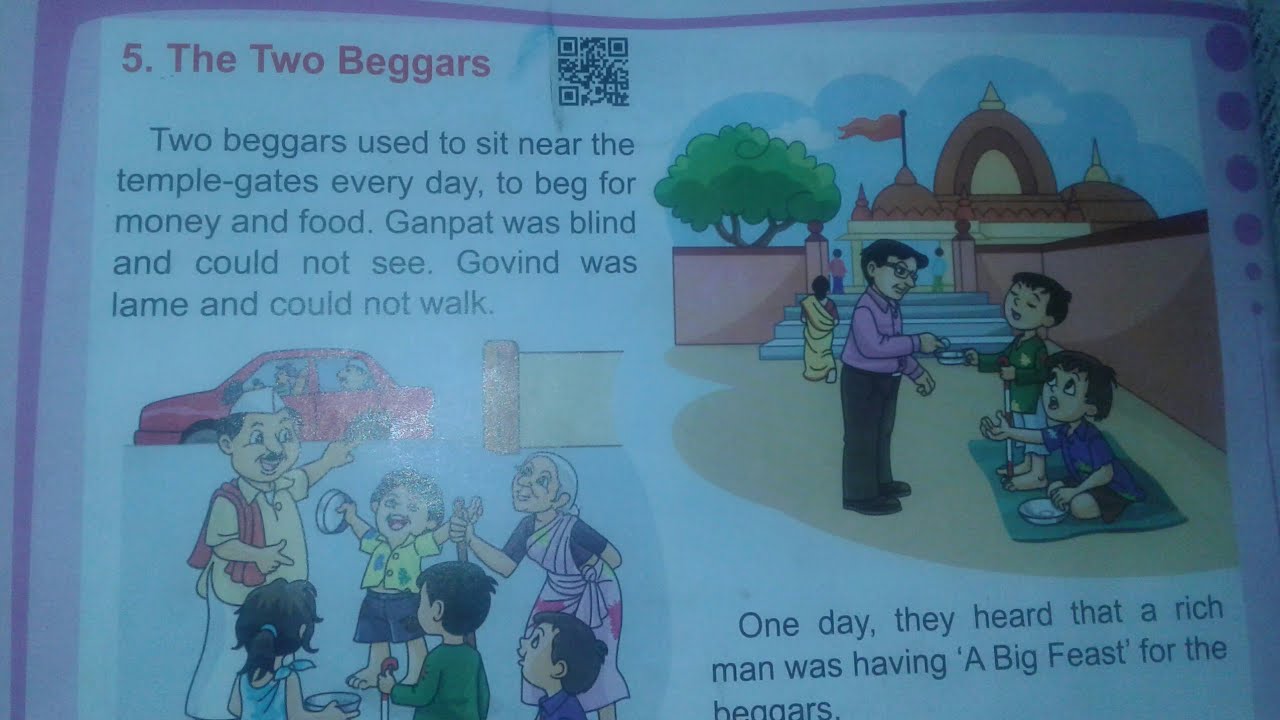 THE TWO BEGGARS | Reading story 😀 | Golden book of nursery rhymes PART ...