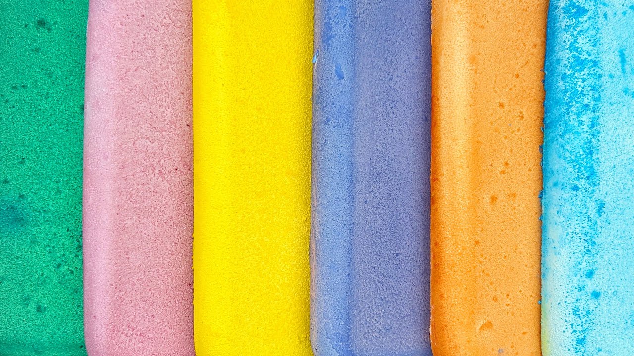 Oddly satisfying video★GYM CHALK★Crispy powder★Colored chalk★ - YouTube