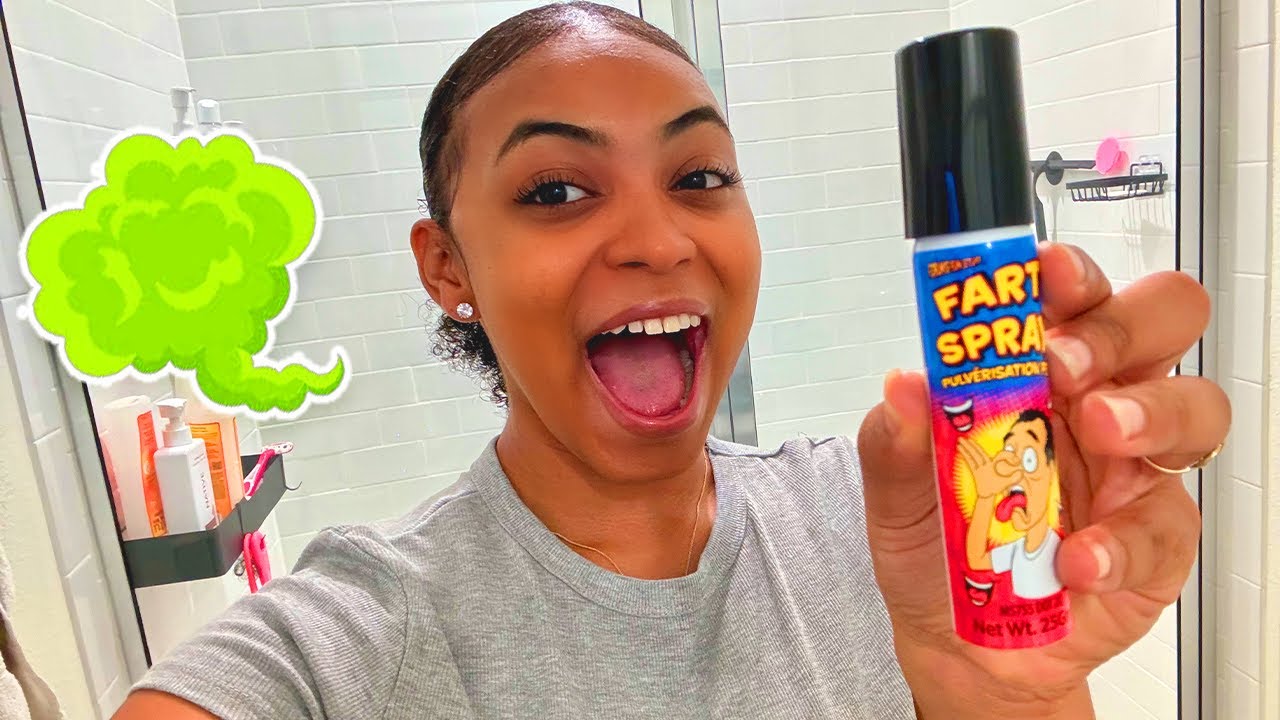 FART SPRAY PRANK ON MY BOYFRIEND! *HILARIOUS REACTION*😂 - YouTube