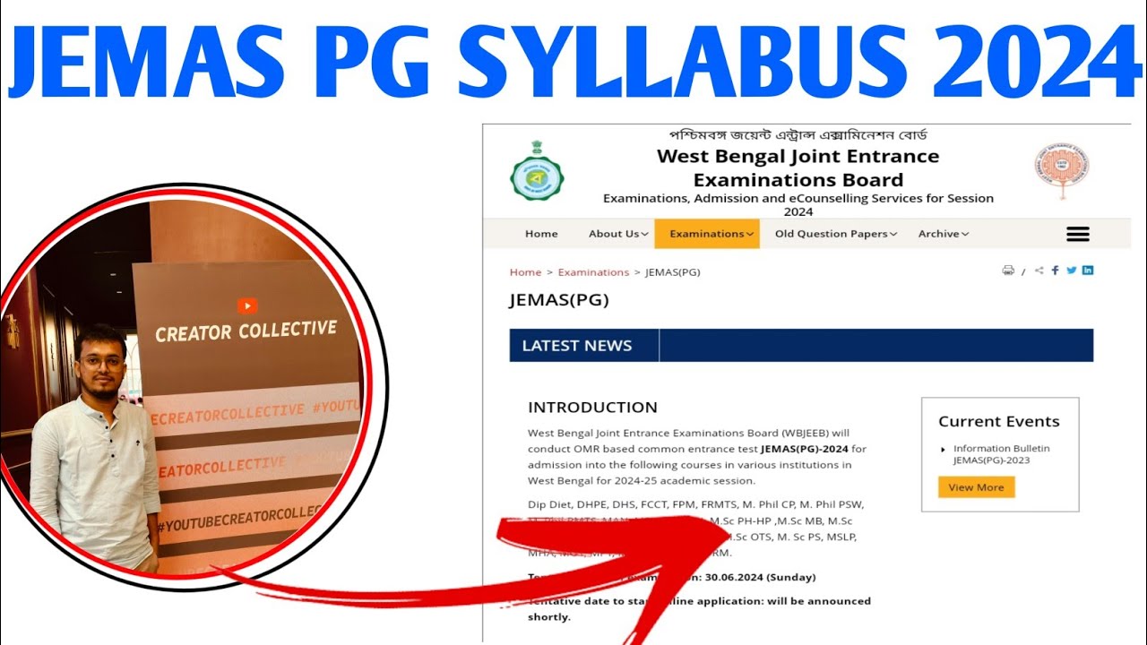 JEMAS (PG) LATEST UPDATE 2024. What is the Syllabus of JEMAS (PG) Full ...