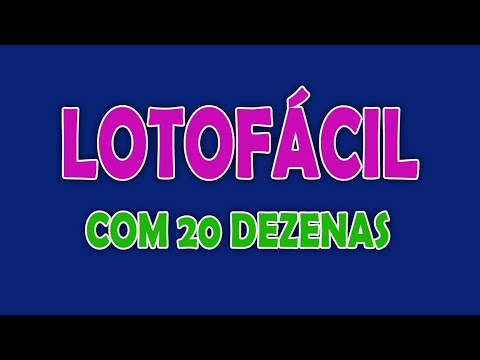 Lotofácil Com 20 Dezenas Com Garantia de 12 Pontos Se Acertar 12 das 20 Dezenas Escolhidas