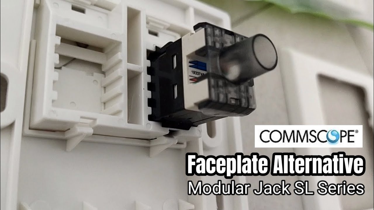 FACEPLATE ALTERNATIVE FOR MODULAR COMMSCOPE SL SERIES - YouTube