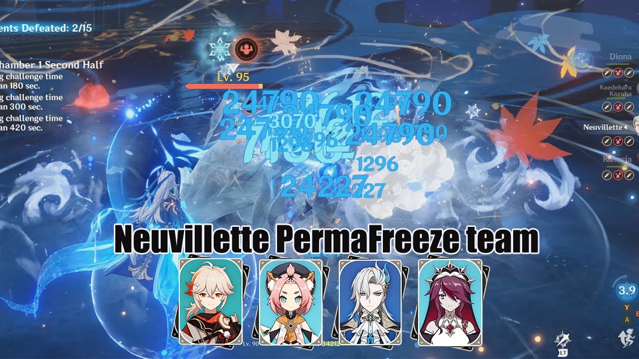 Neuvillette Freeze Abyss Team and Build - Genshin impact 4.1 - YouTube