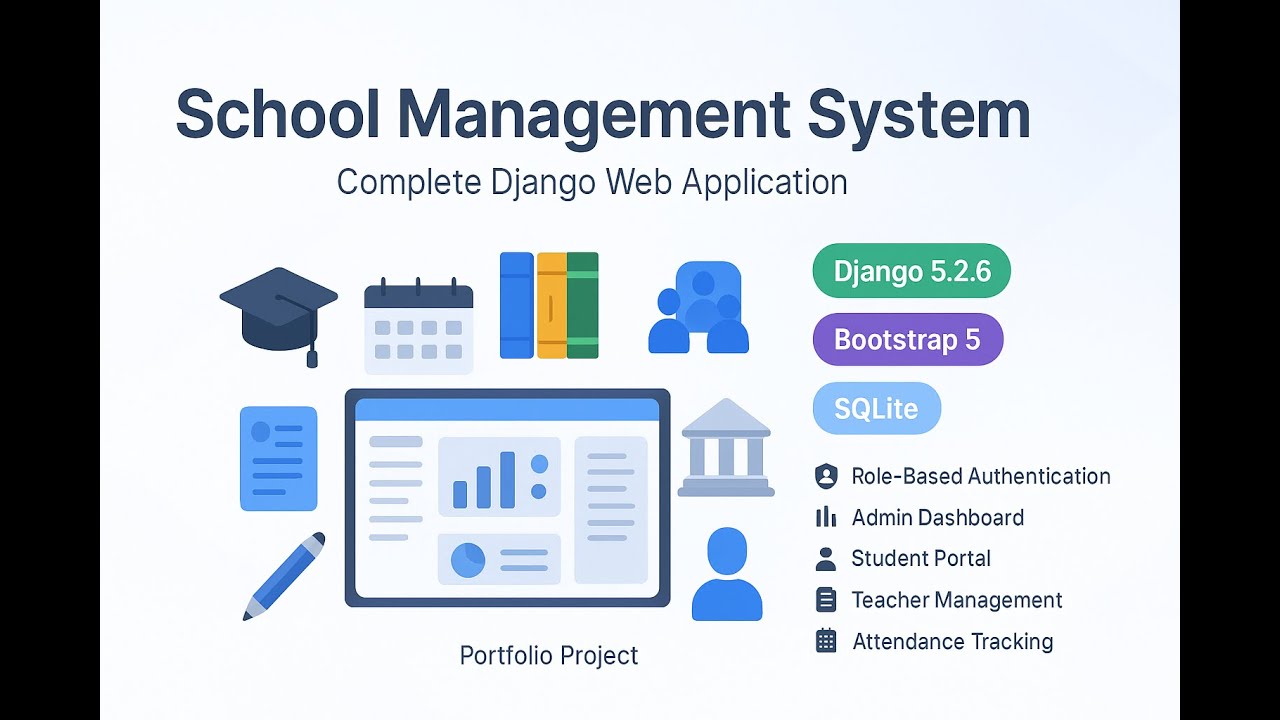 🏫 Complete School Management System in Django | Role-Based ...