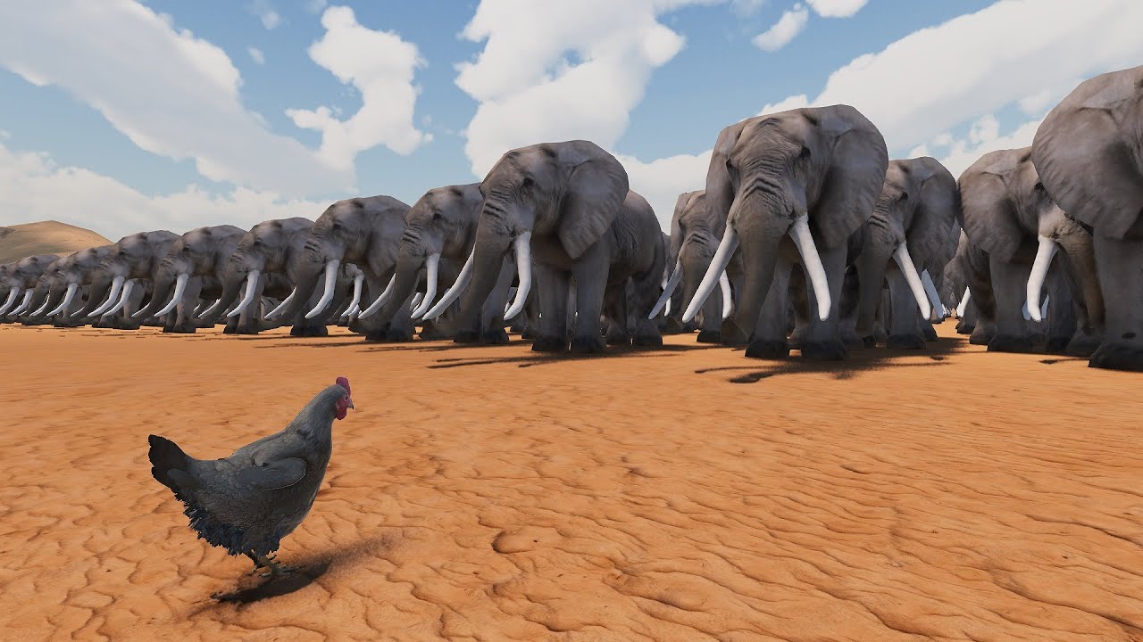 SUPER CHICKEN vs 10,000 ELEPHANTS - Ultimate Epic Battle Simulator 2 ...