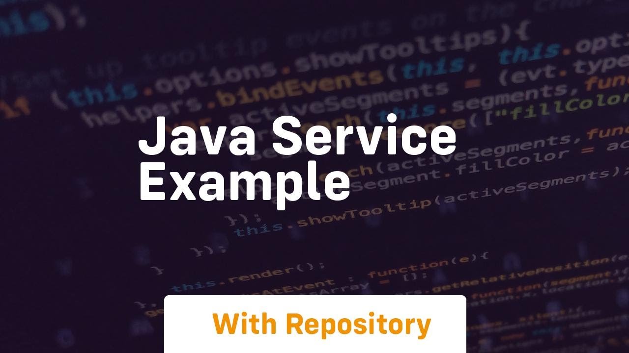 java service example - YouTube