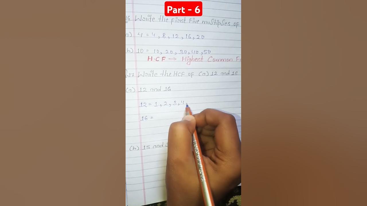 Class 5 maths how to find HCF and LCM 📐📊📚 - YouTube