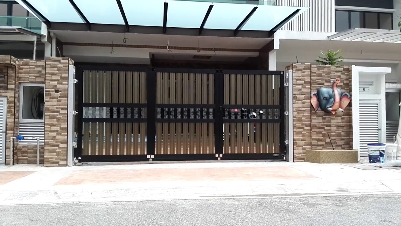 An Yu Smart Gate Semi Folding | 3 Panels - S1011 - YouTube
