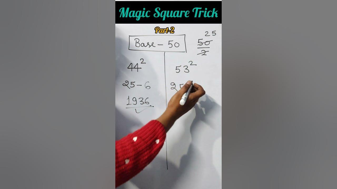 Part-2 Easy Square Magic Trick #AnjaliTuitionClasses #ATC - YouTube