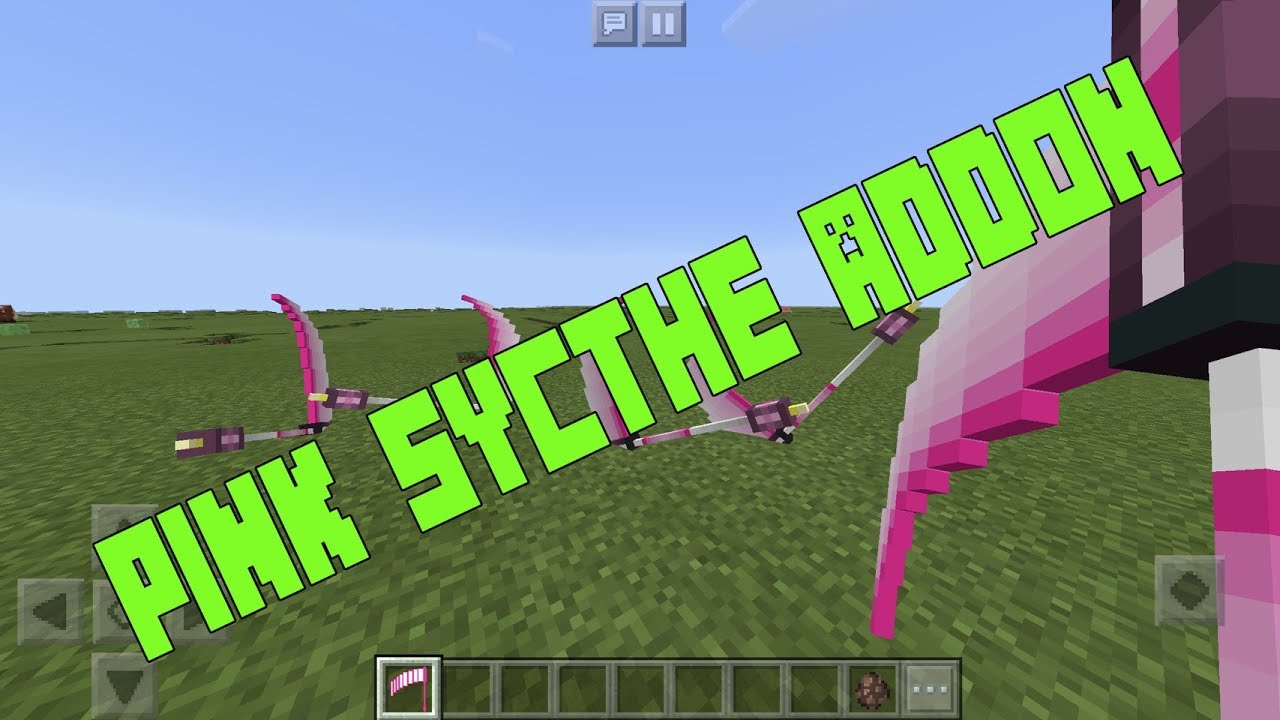 Pink Scythe Addon | Minecraft Gameplay Walkthrough - YouTube