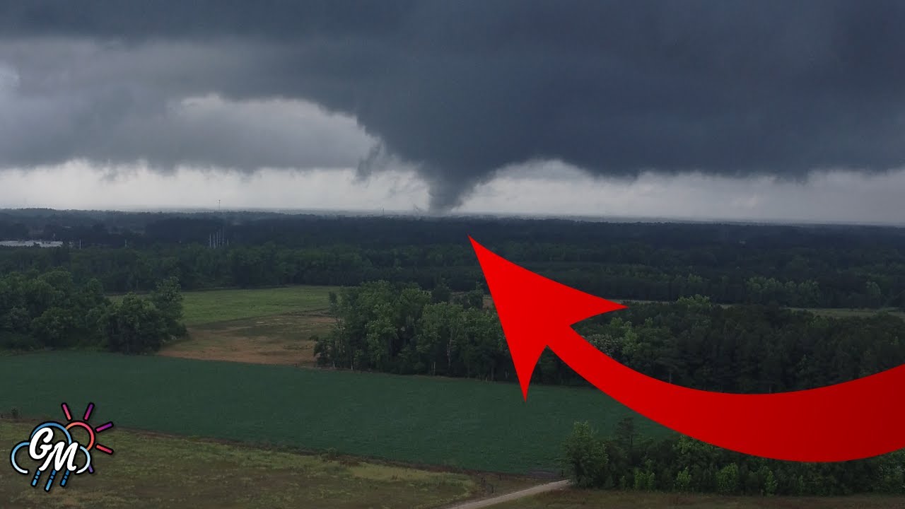 Drone Captures PHOTOGENIC TORNADO near Marion, South Carolina. - YouTube