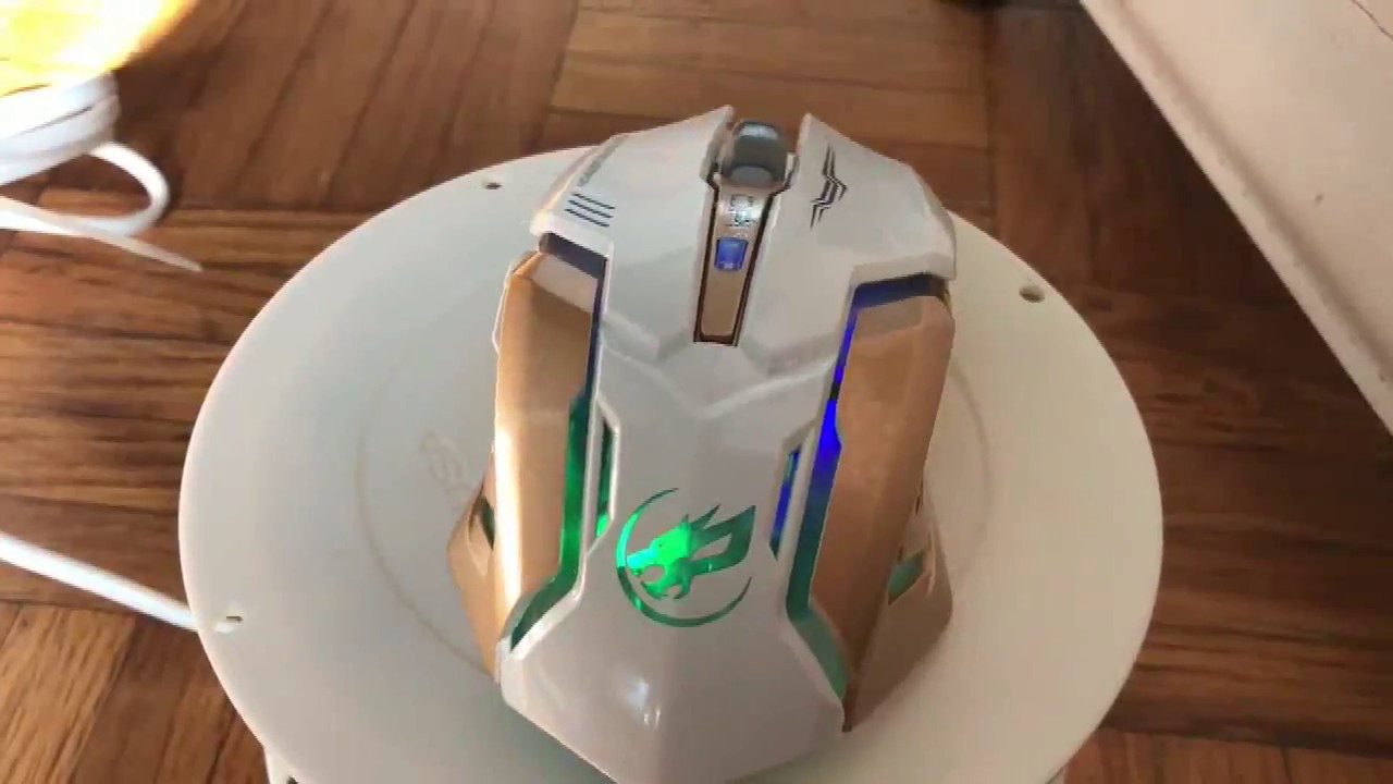 WAR WOLF Rechargeable 2.4GHz Wireless Gaming Mouse Backlight USB ...