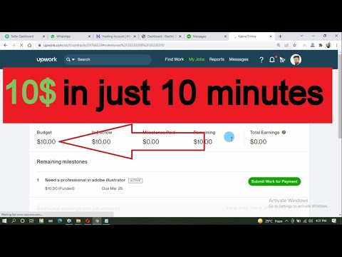 Upwork Live Project $10 in just 10 minutes Live
