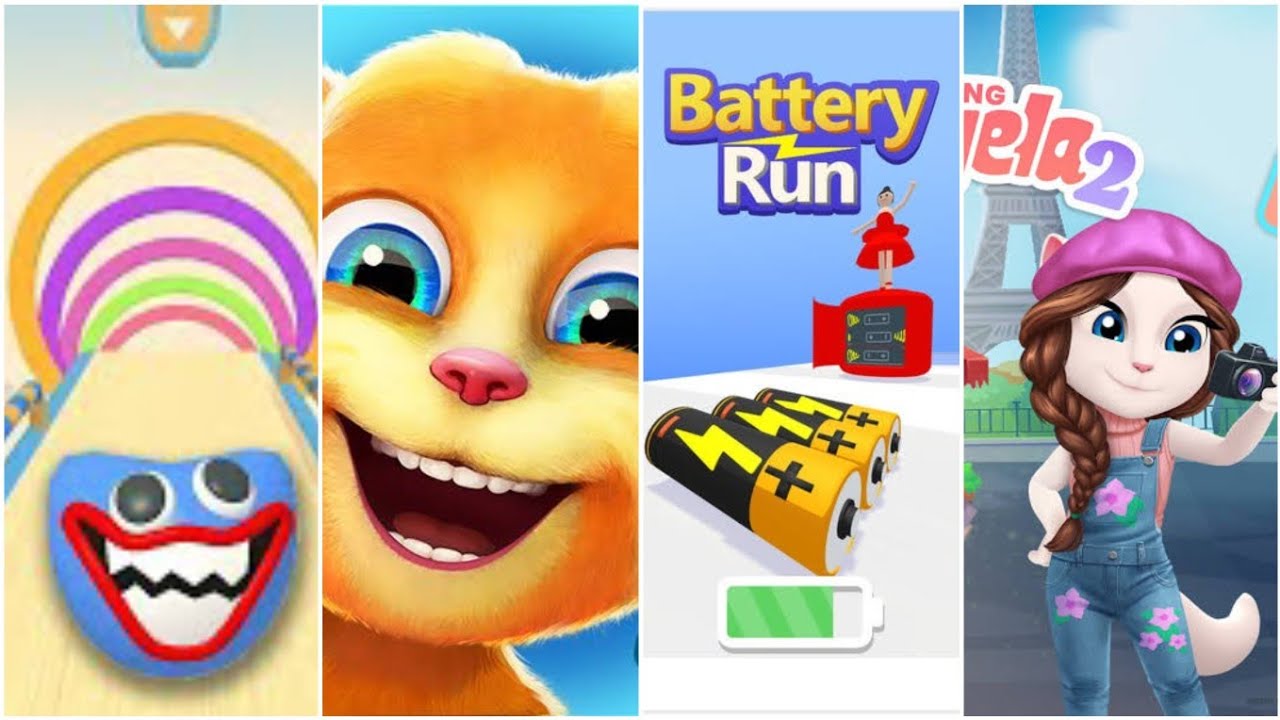 Action Balls । Talking Ginger 2 । Battery Run । Talking Angela 2 - New ...
