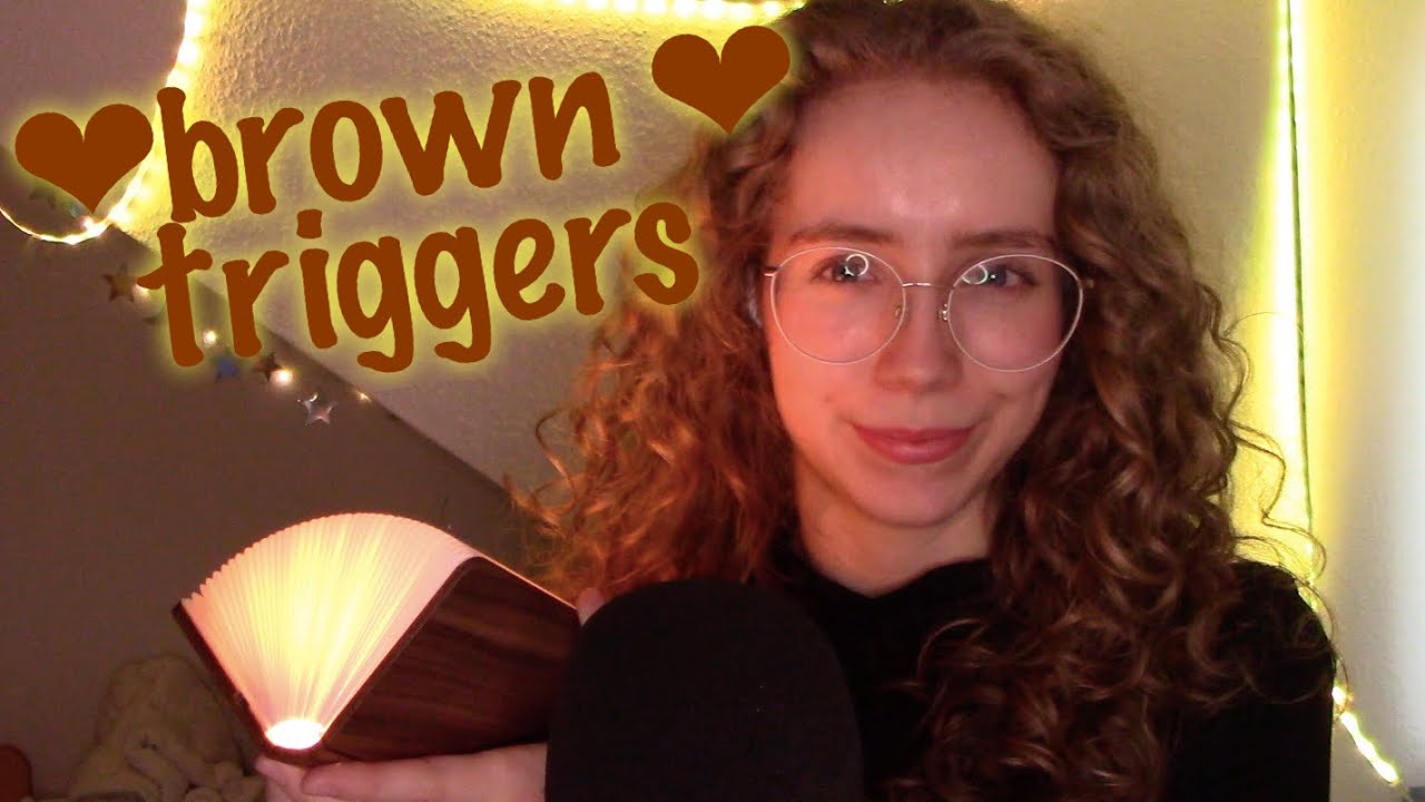 [ASMR] Brown triggers that WILL make you tingle tonight 🤎📙 (tapping ...