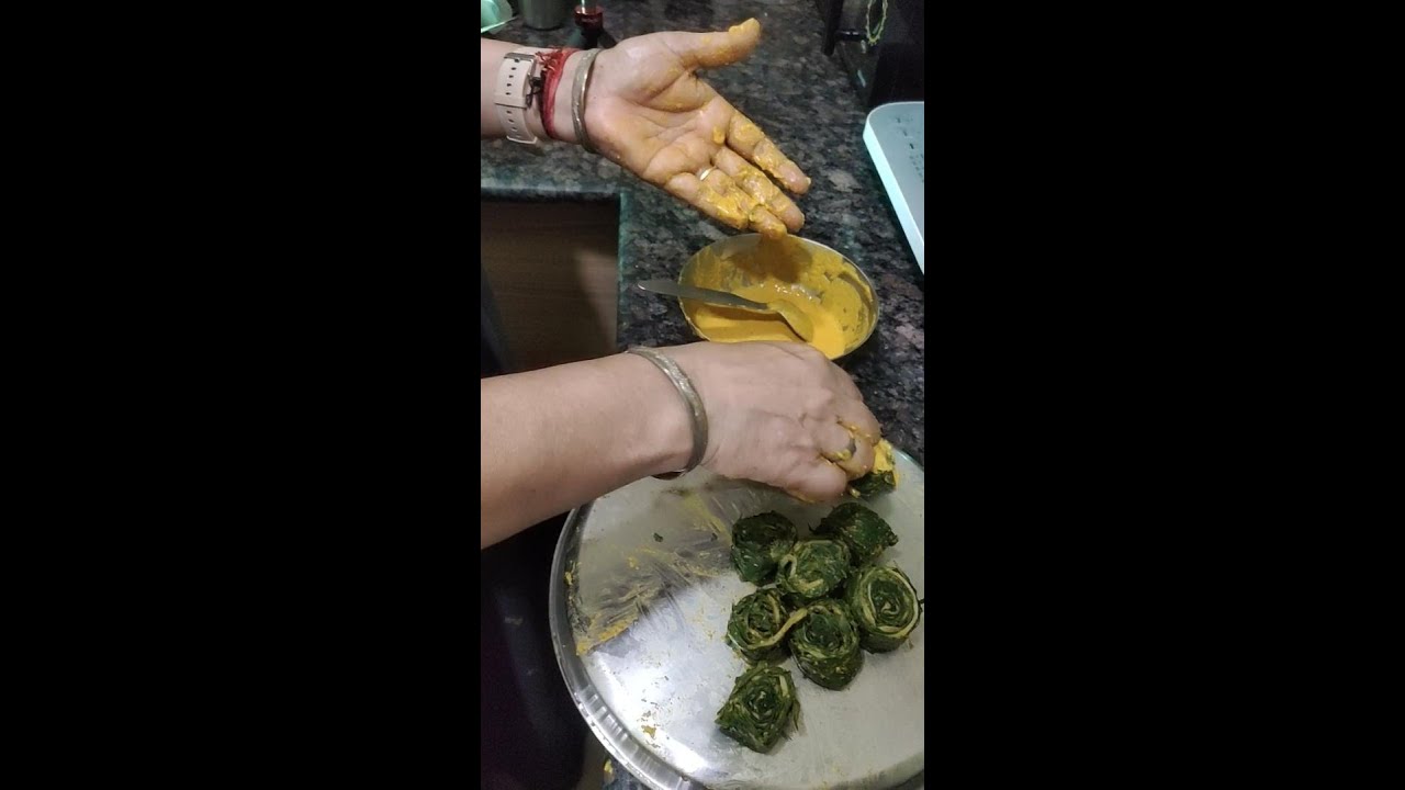 Mithilanchal recipe of Airkanchan/colocasia/arbi leaves sabzi without ...