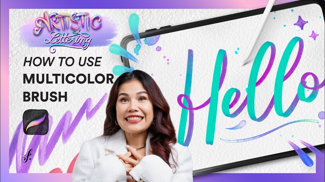 How to Use a Multicolor Brush - Best Procreate Brushes for Hand ...