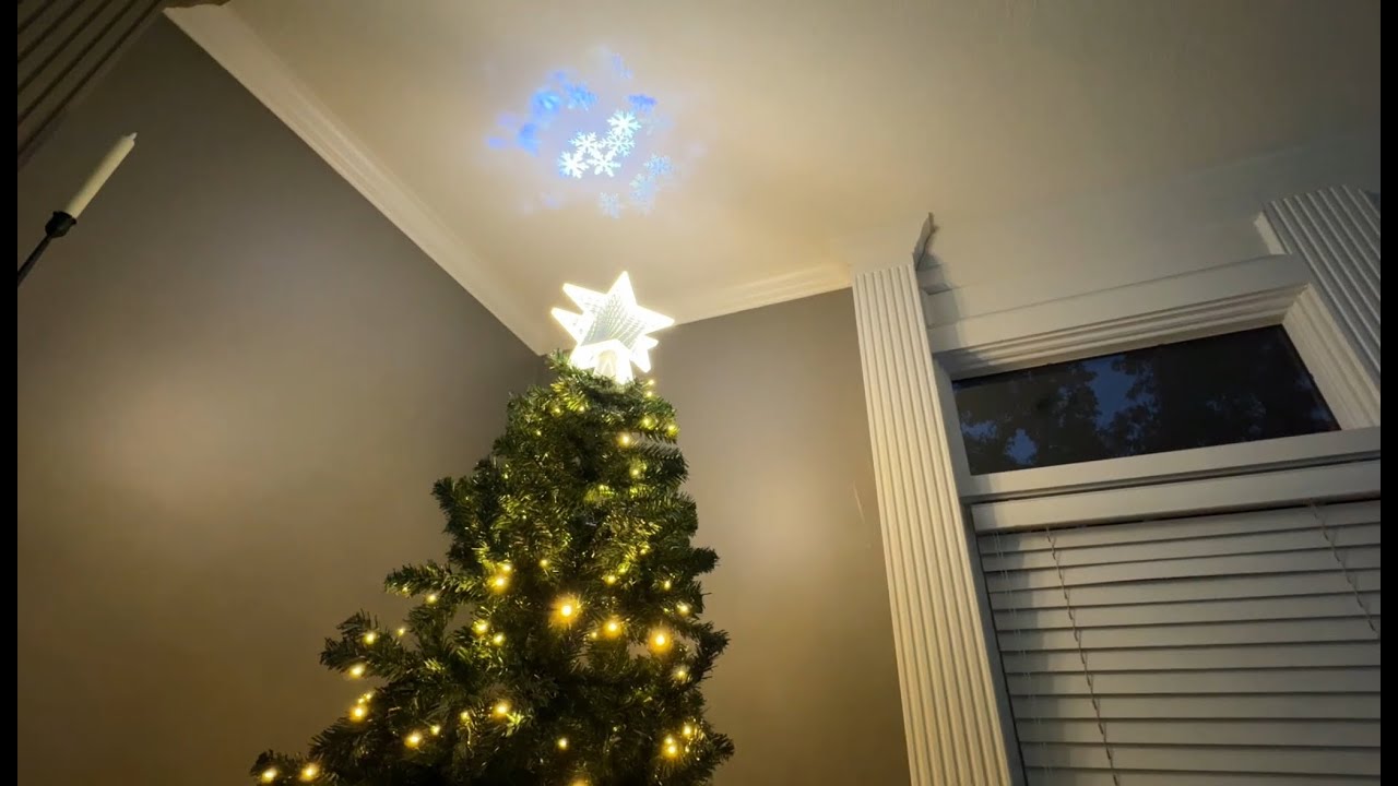 Christmas Tree Topper Star Review | 3D Glitter & Rotating LED ...