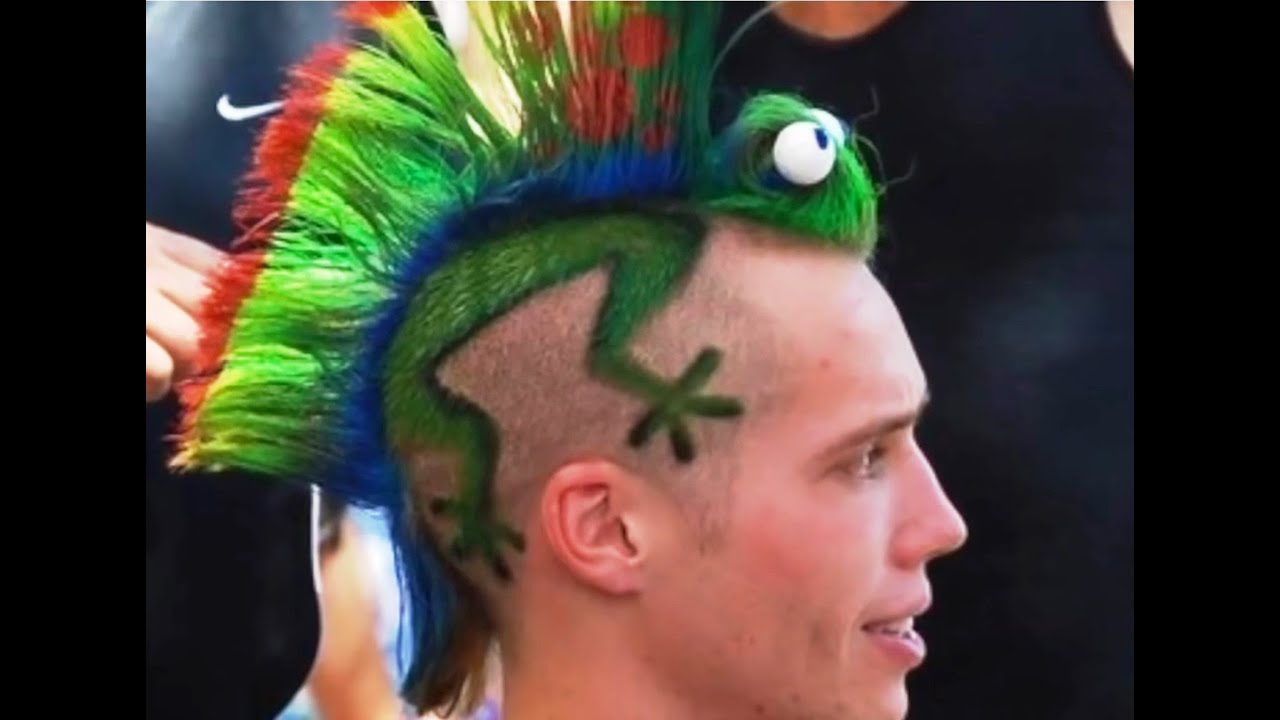 The Weirdest Haircuts Ever - YouTube