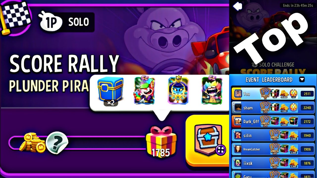 plunder parties score rally solo challenge | match masters | plunder ...