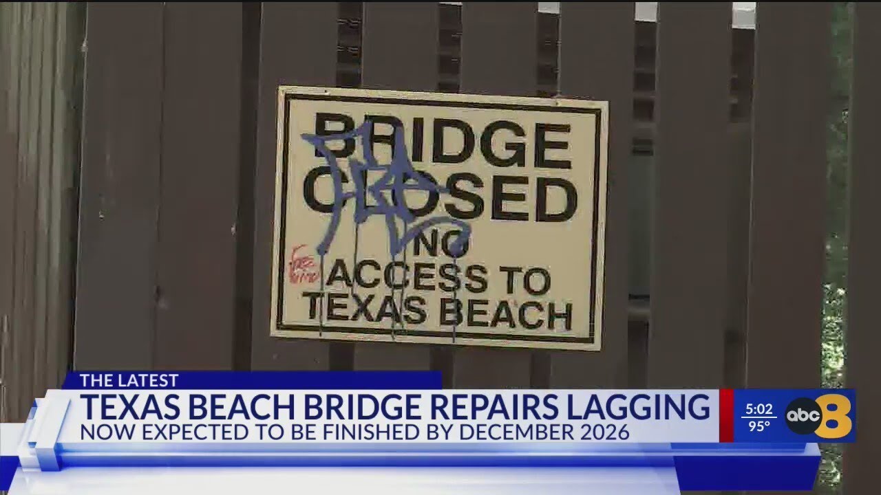 Texas Beach pedestrian bridge in Richmond might not reopen for another ...