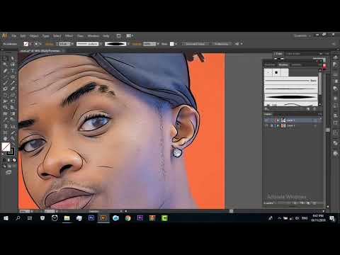 Vector art video process on Adobe illustrator - YouTube