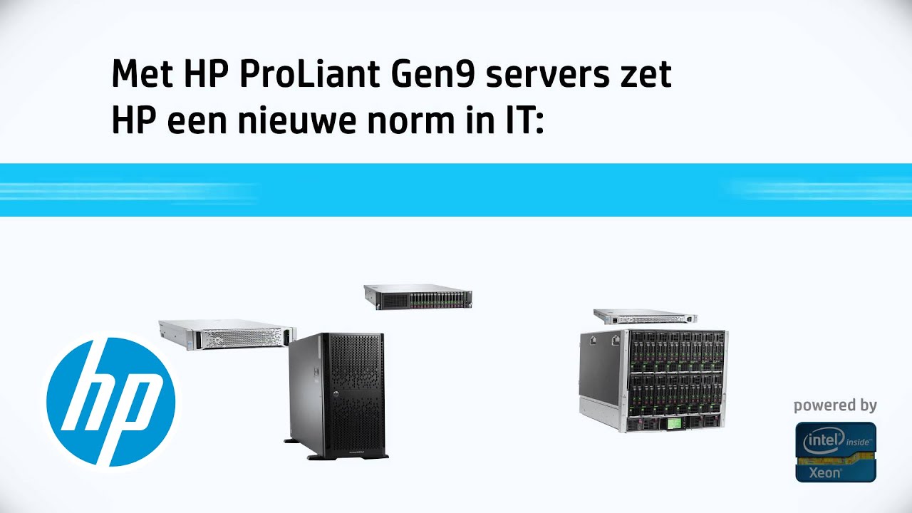 HP ProLiant Gen9 - Reimagine the server. Think compute. - YouTube