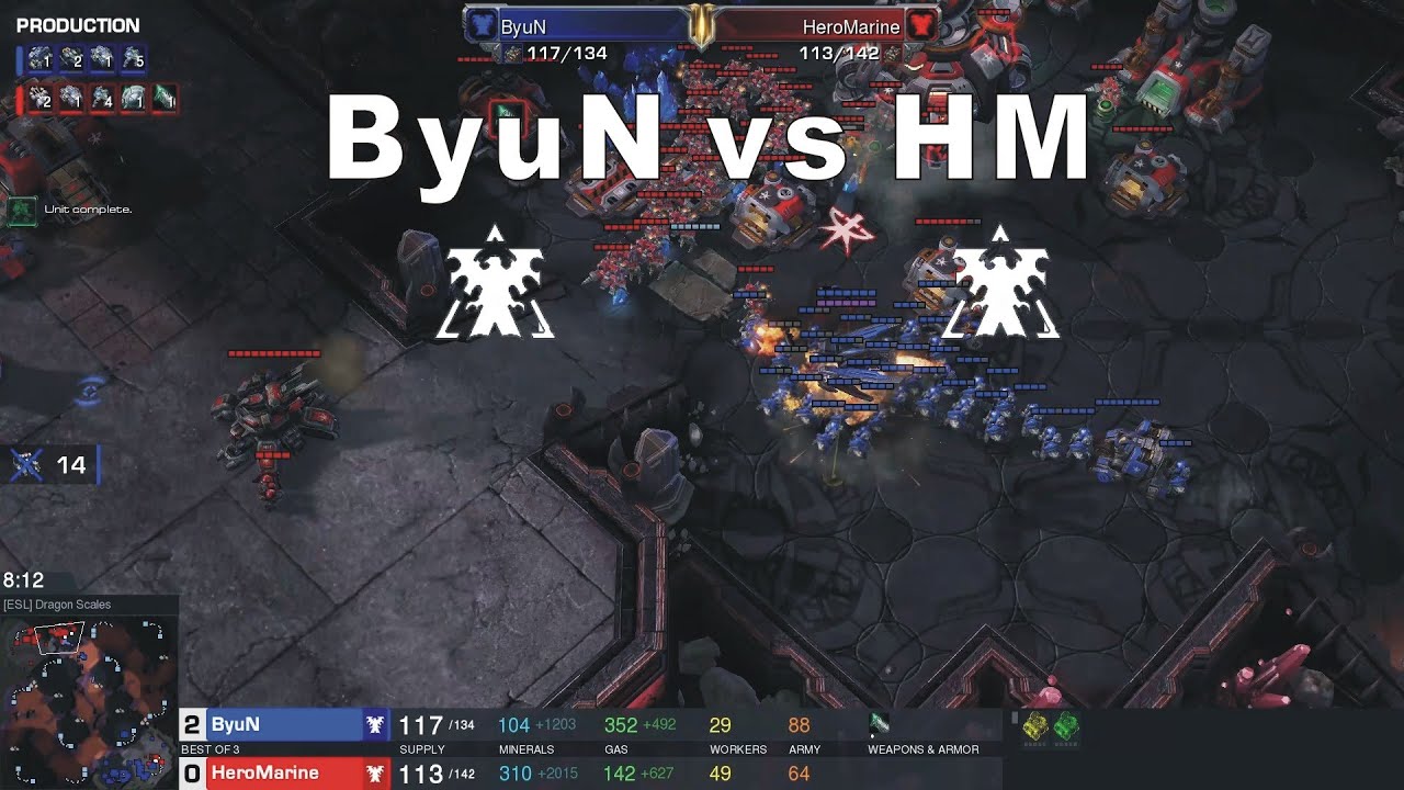 Starcraft II IEM Katowice 2023 Feb10 ByuN(T) v HeroMarine(T) - YouTube