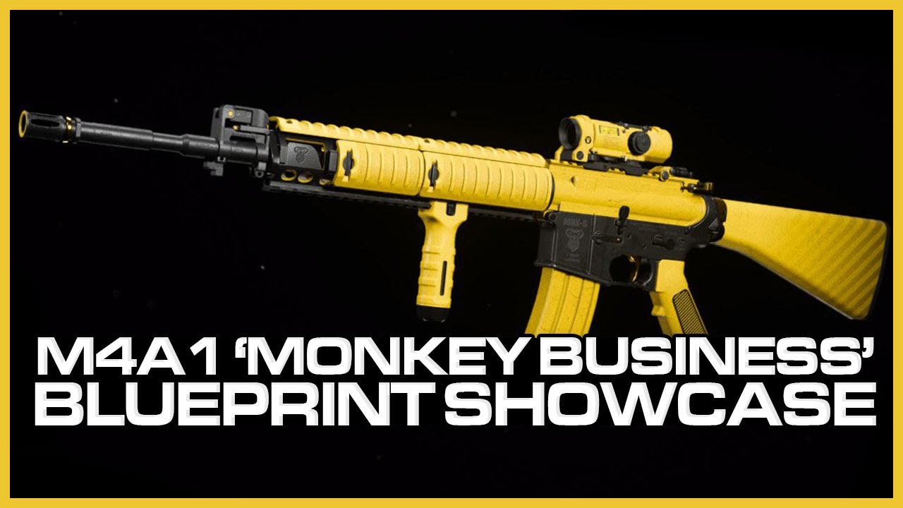 M4A1 'Monkey Business' Weapon Blueprint Showcase (No Work, All Play ...