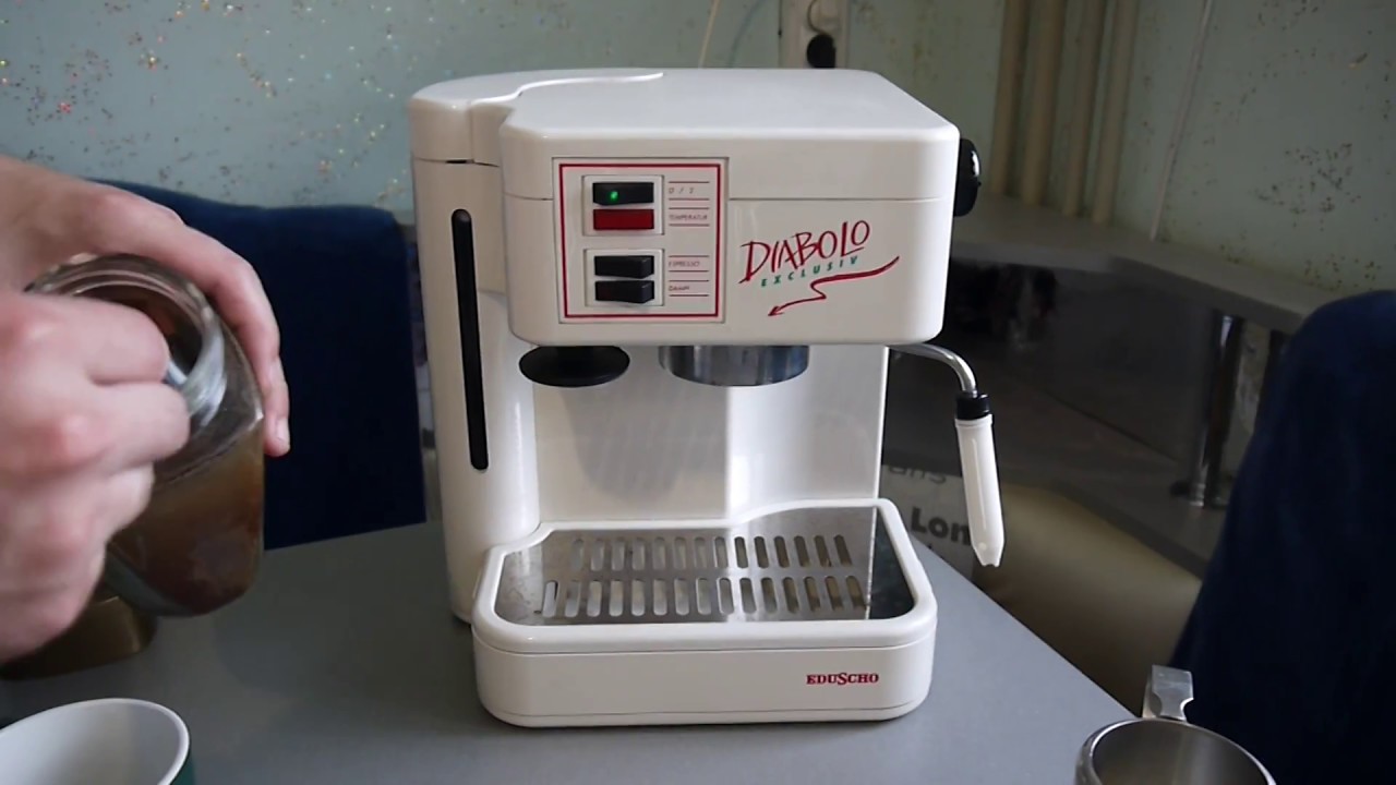 Saeco Eduscho Diabolo Exclusive кавоварка - YouTube
