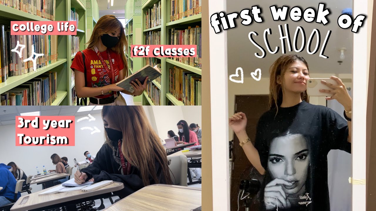 FIRST WEEK OF SCHOOL! (College Tourism Student)| Shaina Denniz - YouTube