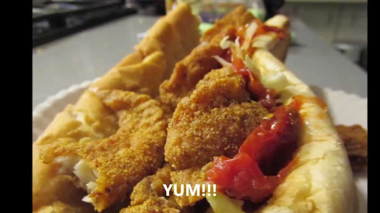 How to make a Catfish po-boy - YouTube