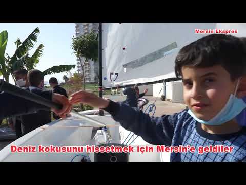 Deniz kokusunu hissetmek için Mersin’e geldiler