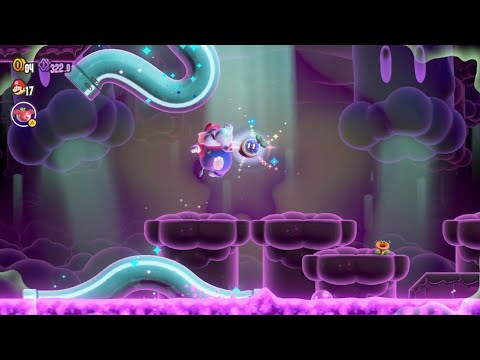 Super Mario Bros Wonder Swamp Pipe Crawl Complete Level Gameplay ...
