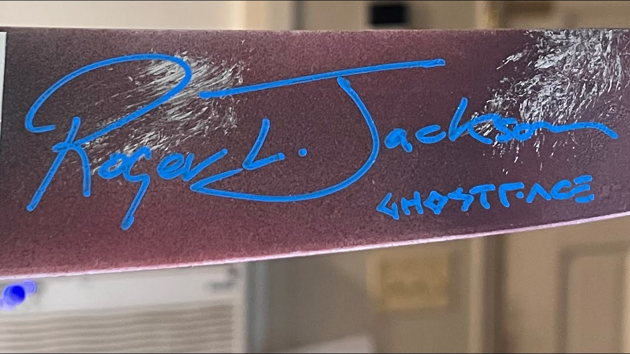 Roger L. Jackson (Ghostface) autograph unboxing video - YouTube
