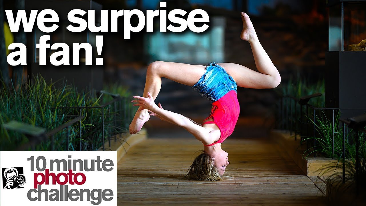 I SURPRISE A FAN with a Contortion and Ballet 10 Minute Photo Challenge ...